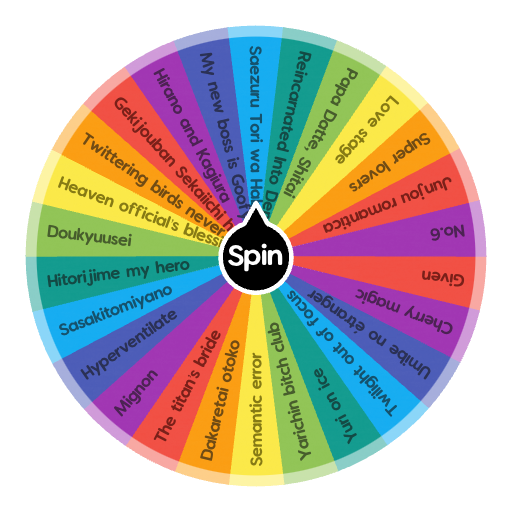 Bl/Yaoi animes | Spin The Wheel - Random Picker