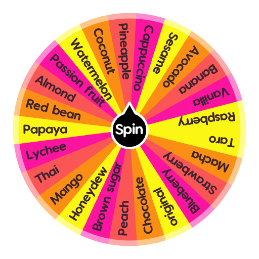 Boba Milk Tea FLAVORS | Spin the Wheel - Random Picker