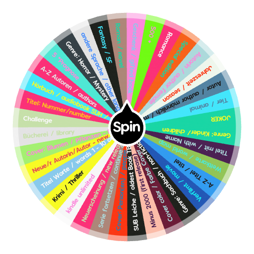 Book wheel Deutsch / English | Spin the Wheel - Random Picker
