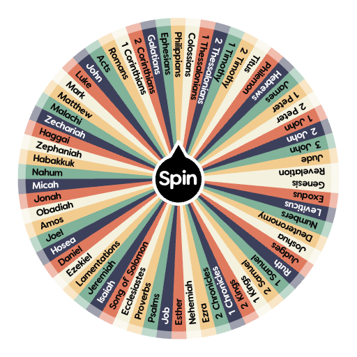 Books Of The Bible 📖 | Spin The Wheel - Random Picker