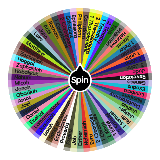 Books Of The Bible | Spin The Wheel - Random Picker