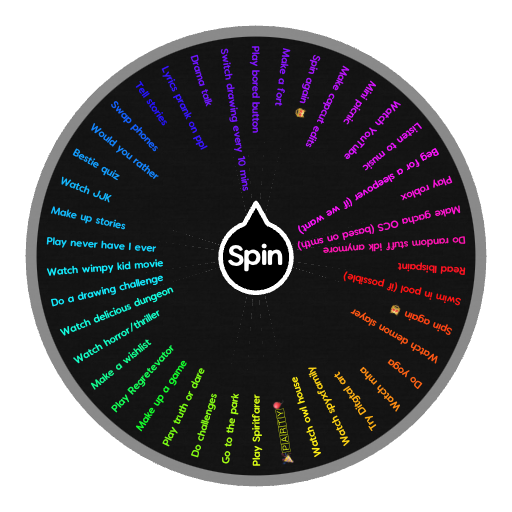 BORED??? SPIN THIS 👇🏼 | Spin the Wheel - Random Picker