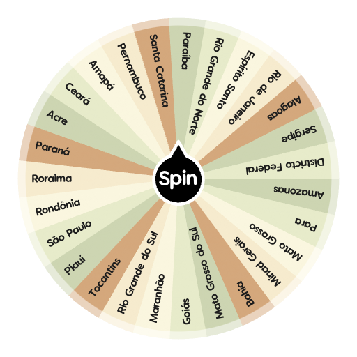 Brazilian States | Spin the Wheel - Random Picker