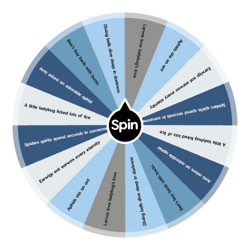 Bug tongue twisters | Spin The Wheel - Random Picker