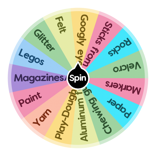 Build it using ONLY 3 Materials! | Spin the Wheel - Random Picker