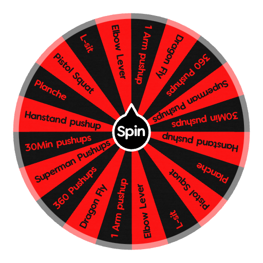 Calisthenics skills for today | Spin the Wheel - Random Picker