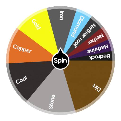 Can you get bedrock? | Spin the Wheel - Random Picker