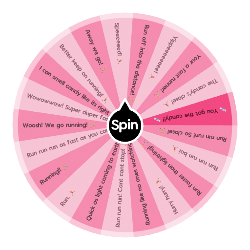 Candy run - Run for candy! | Spin the Wheel - Random Picker