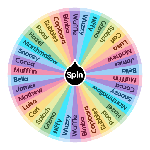 Capybara amazing names | Spin the Wheel - Random Picker