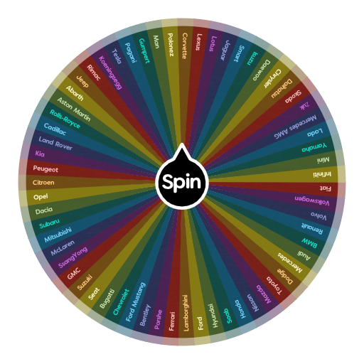 Cars | Spin The Wheel App