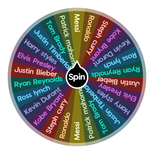 Celeb crush (girls spin) | Spin the Wheel - Random Picker