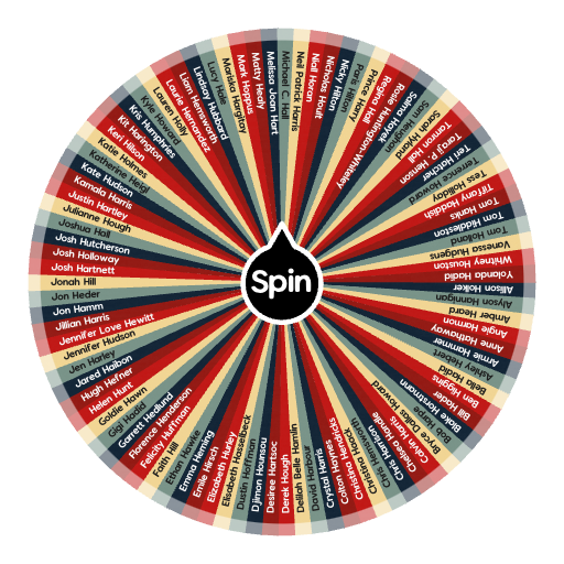 Celebrities Whose Names Begin With "H" | Spin the Wheel - Random Picker