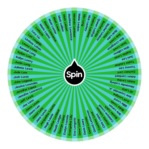 Celebrities Whose Names Begin With "L" | Spin the Wheel - Random Picker
