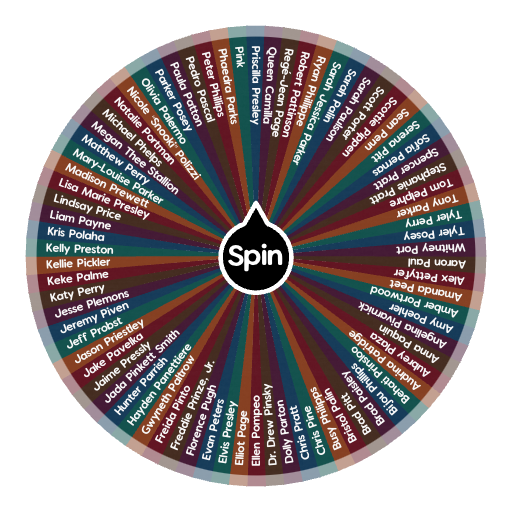 Celebrities Whose Names Begin With "P" | Spin the Wheel - Random Picker