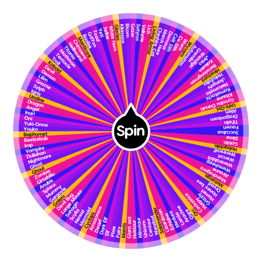 Character Monster girls race | Spin the Wheel - Random Picker