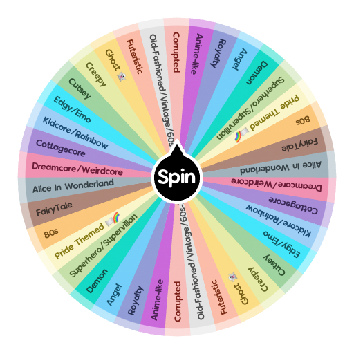  Character Themes Spin The Wheel Random Picker