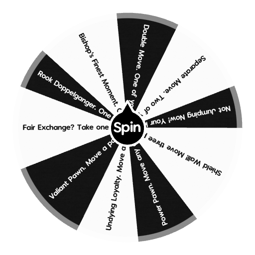 Chess: 3 points for a spin. You gain points when you lose a piece ...