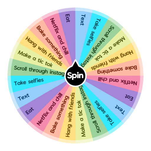 Chilling stuff to do | Spin the Wheel - Random Picker