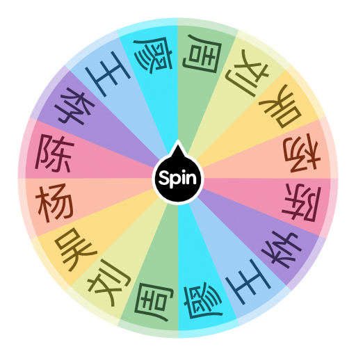 Chinese surnames | Spin The Wheel - Random Picker