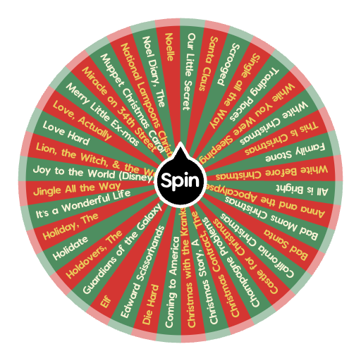 Christmas Movies | Spin The Wheel - Random Picker