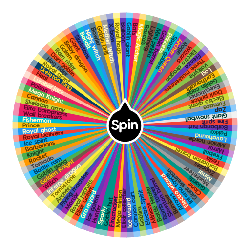 Clash Royale Cards (with Champions 🏆) | Spin the Wheel - Random Picker