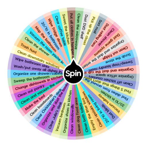 Cleaning | Spin the Wheel - Random Picker
