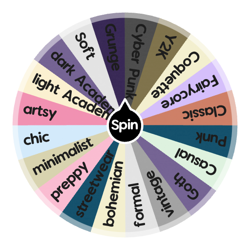 Clothing style for oc | Spin the Wheel - Random Picker