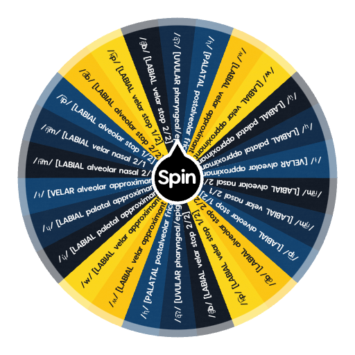 Co-articulated consonants | Spin The Wheel App