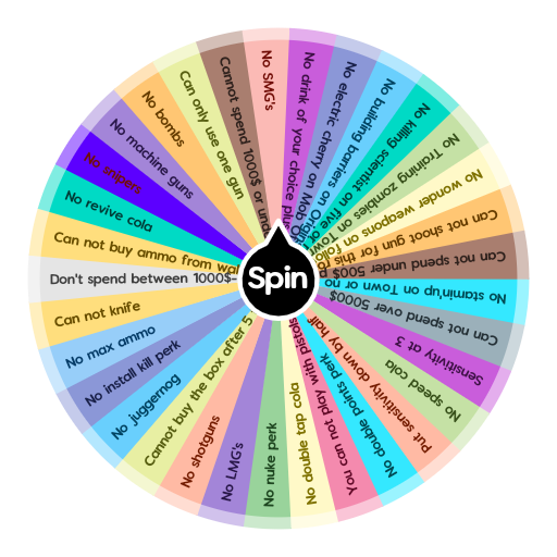 COD Zombies Challenges | Spin the Wheel - Random Picker