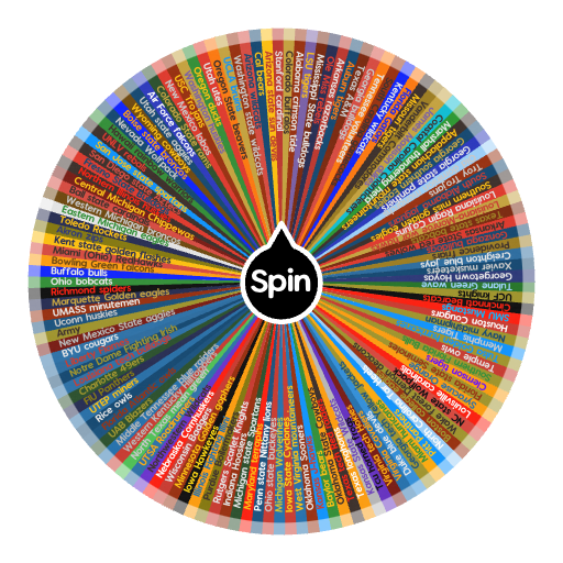College teams (team colors) | Spin the Wheel - Random Picker