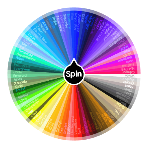 Color wheel (100 Colors) | Spin the Wheel - Random Picker