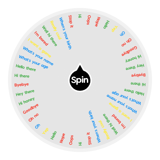 Communication wheel with auto response | Spin The Wheel App