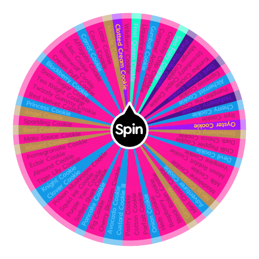 Cookie run randomizer (Up to Oyster Cookie) | Spin the Wheel - Random ...