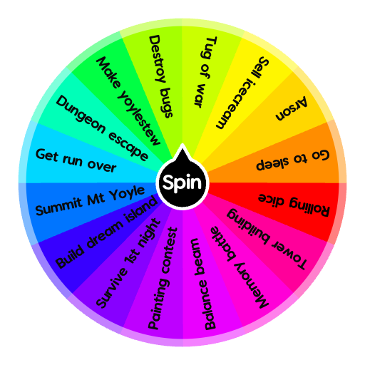 Bfdia in roblox Challenges [Teams] | Spin the Wheel - Random Picker