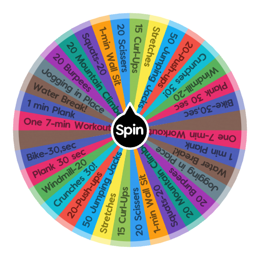 Exercise Wheel 🏋️🏋️‍♂️🏋️‍♀️ | Spin the Wheel - Random Picker
