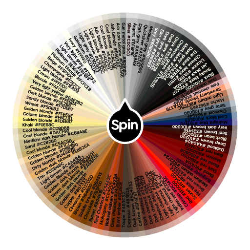 Hair color wheel | Spin the Wheel - Random Picker