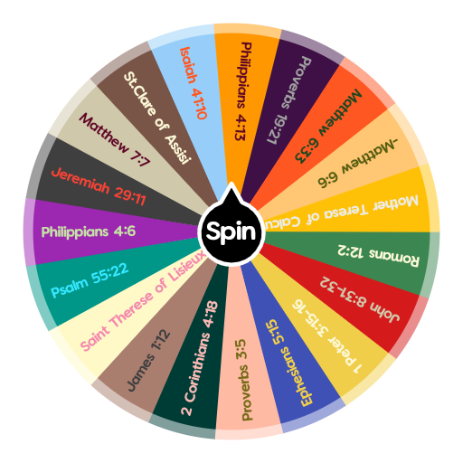 Copy of I Have A Message For You! -Jesus | Spin the Wheel - Random Picker