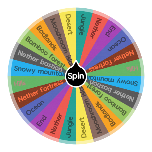Minecraft biomes | Spin the Wheel - Random Picker