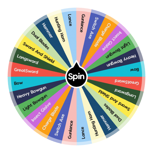 Monster Hunter Weapon Wheel | Spin the Wheel - Random Picker