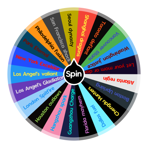 Overwatch leagues teams! | Spin the Wheel - Random Picker