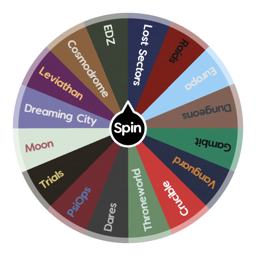 What to do in Destiny 2? (Season 18) | Spin the Wheel - Random Picker