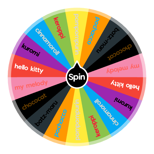 Which hello kitty character are you 😉 | Spin the Wheel - Random Picker