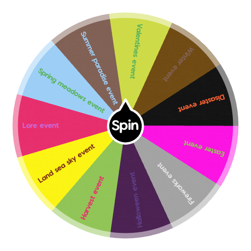 CoS event selector | Spin the Wheel - Random Picker