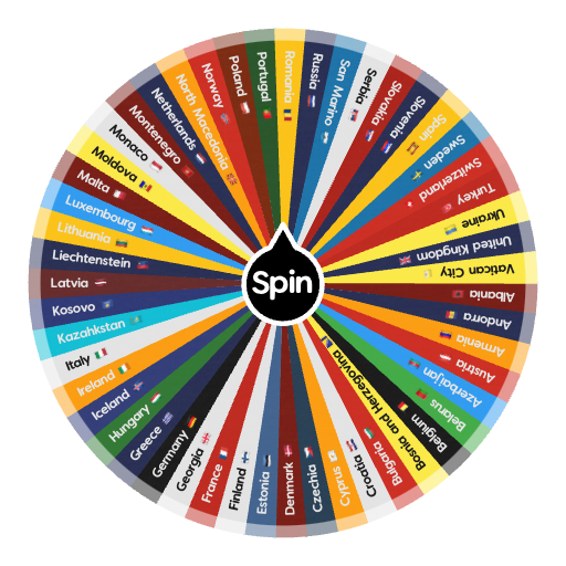 Countries in Europe | Spin the Wheel - Random Picker