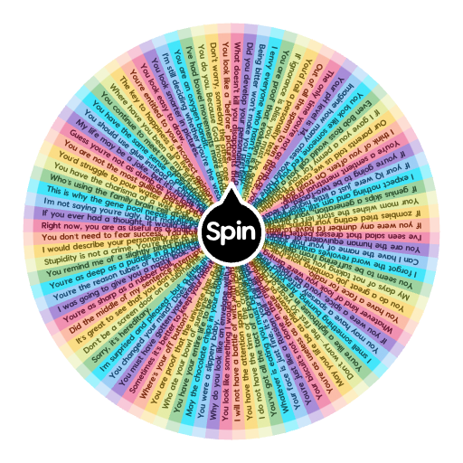 Creative insults | Spin the Wheel - Random Picker