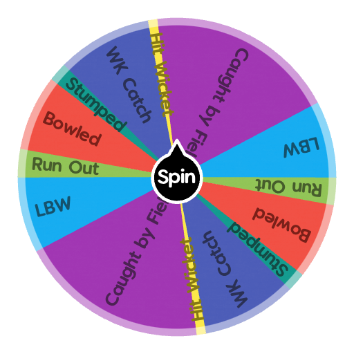 Cricket Out Types | Spin the Wheel - Random Picker
