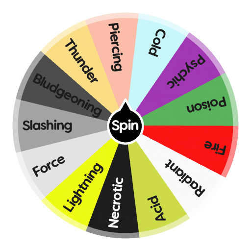 Damage Type | Spin the Wheel - Random Picker