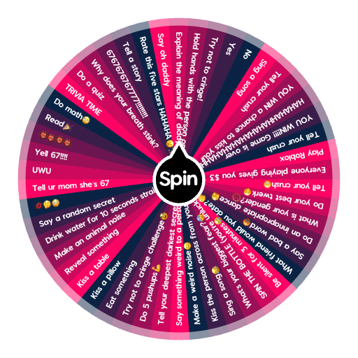 DARES (for ages 13 plus) juicy addition | Spin the Wheel - Random Picker