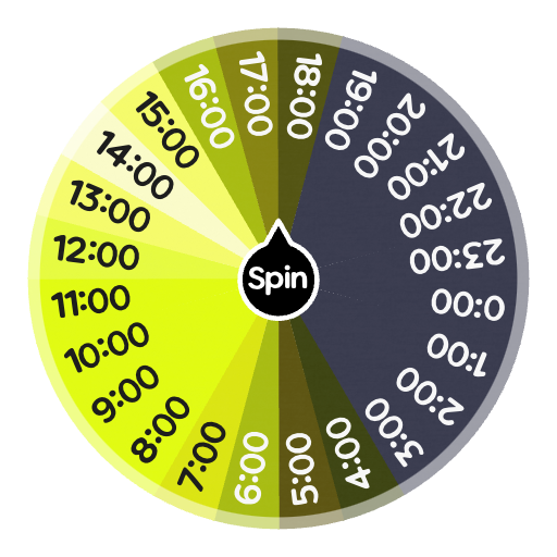 Hours (with sun night light) | Spin the Wheel - Random Picker