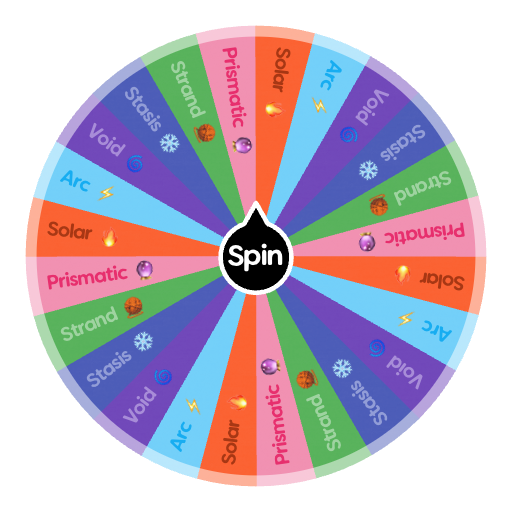 Destiny 2 - Subclass | Spin the Wheel - Random Picker